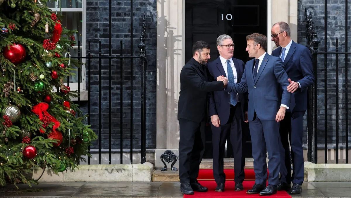 UK, France, Germany Meet Zelensky on Peace Talks · Daily Beirut