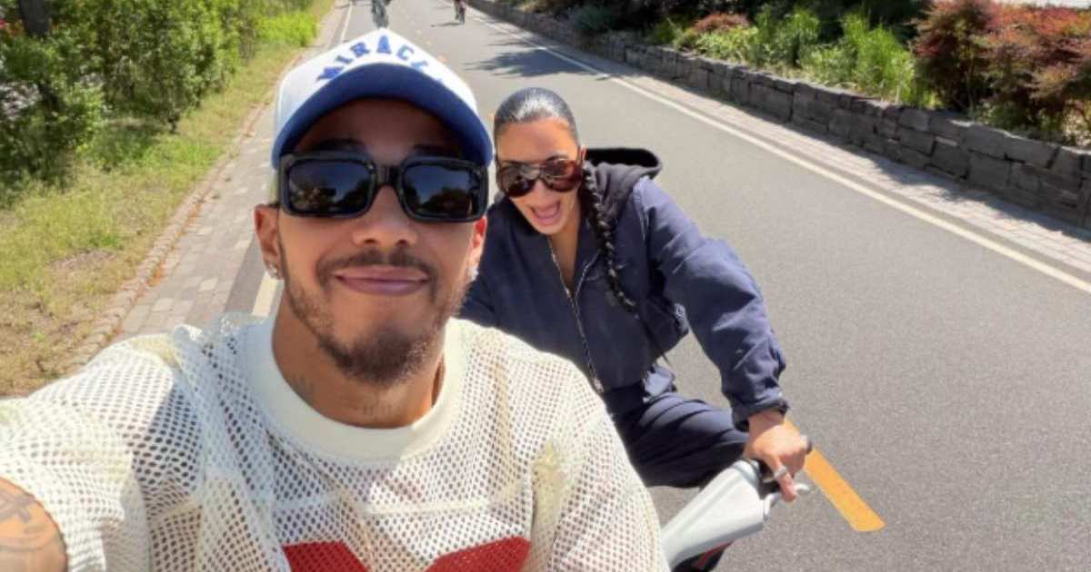 Kim Kardashian and Lewis Hamilton Cycling Outing · Daily Beirut